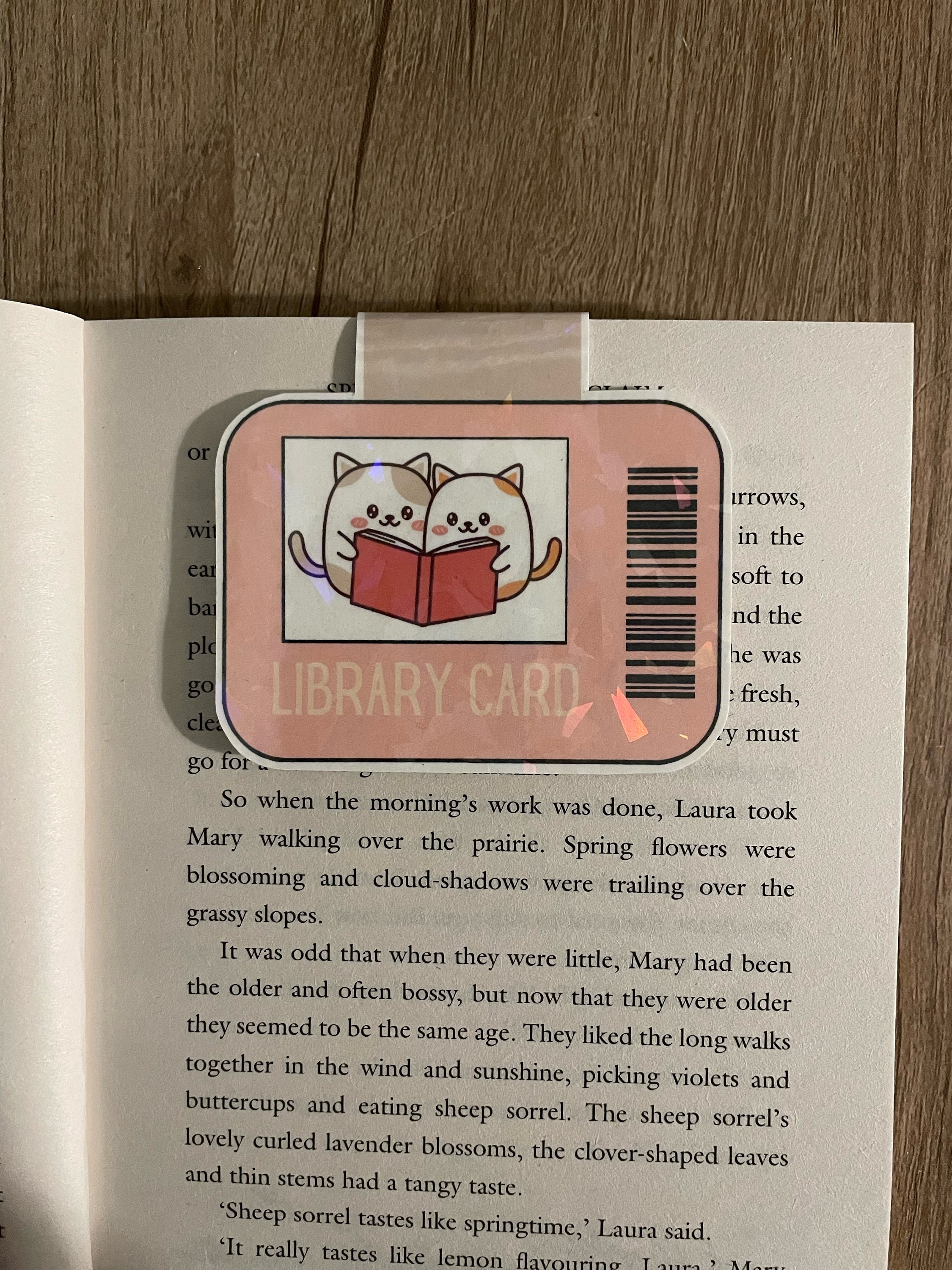Magnetic Bookmark Cute Cat Library Card - Etsy