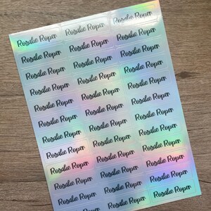 Holographic Waterproof Name Stickers | Daycare Labels | Print Kids ...