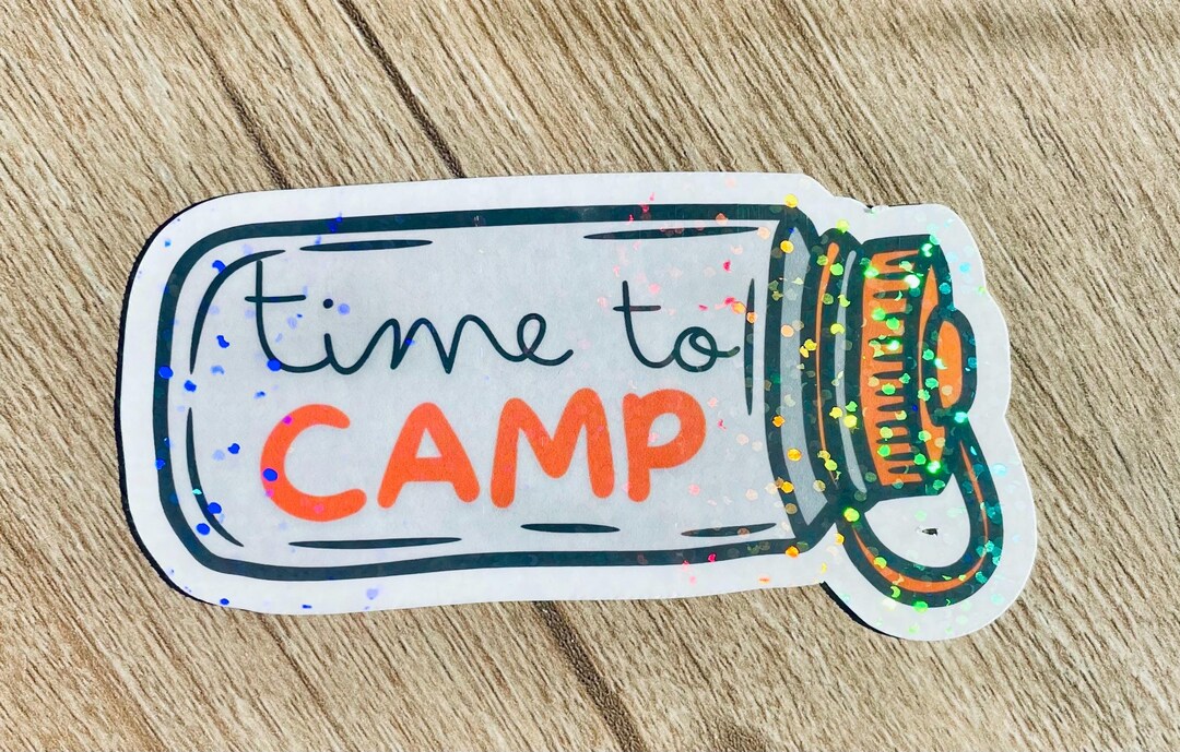 Camp Vinyl Sticker | Water Bottle Sticker | Outdoor Adventure | Laptop ...