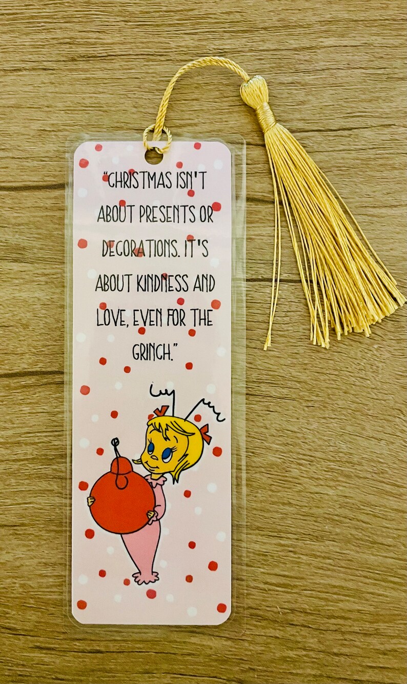 Grinch Bookmarks Stocking Stuffer Bookish Gifts for Book Lovers Book ...