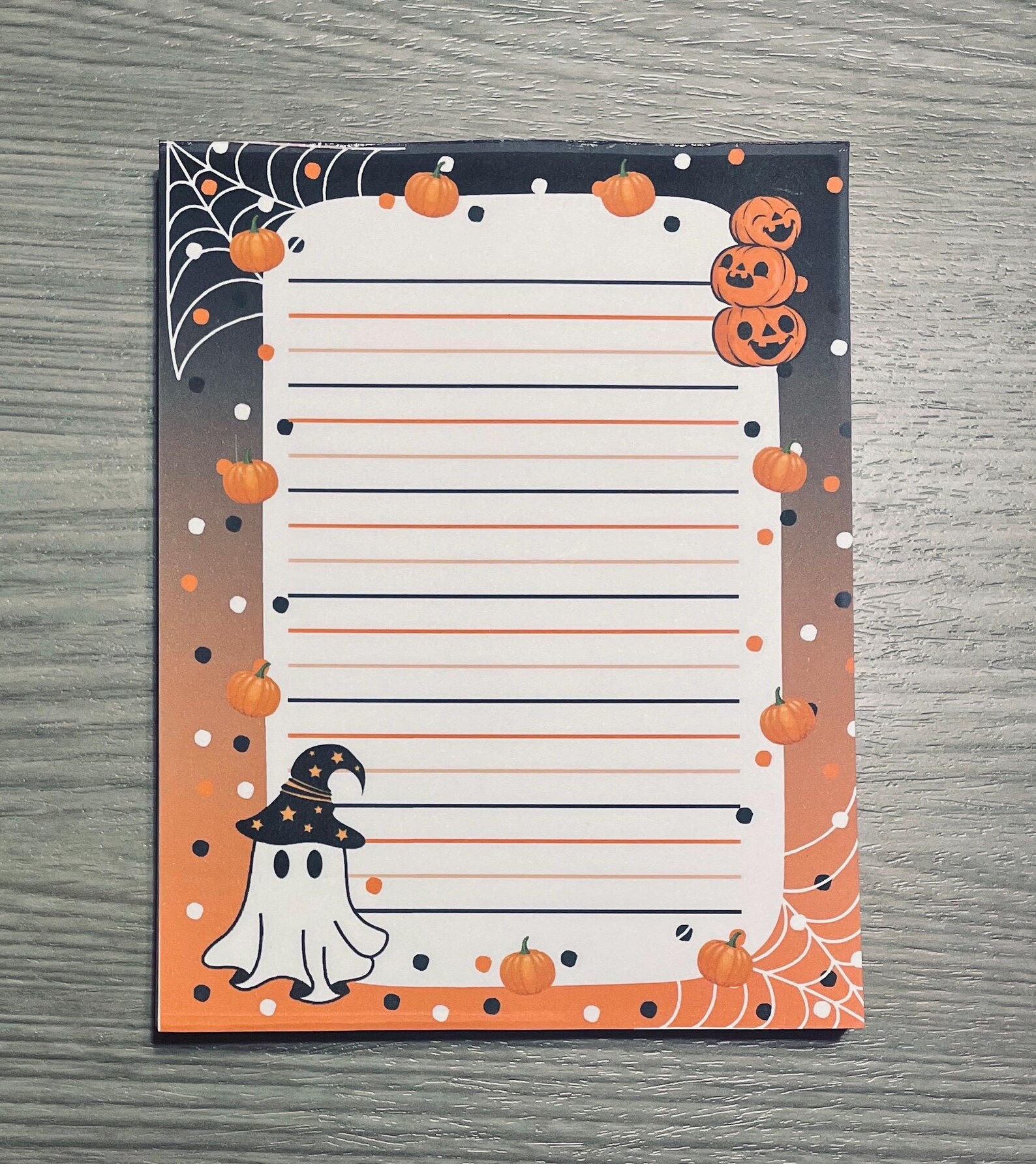 Halloween Notepad A2 Notepad Handmade Notepad Cute Notepad Lined ...