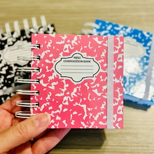 Mini Composition Book | Mini Spiral Notebook | Cute Composition ...