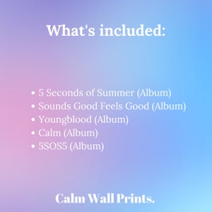 5 Seconds of Summer Album Cover Prints | Music Posters | 5SOS Album ...