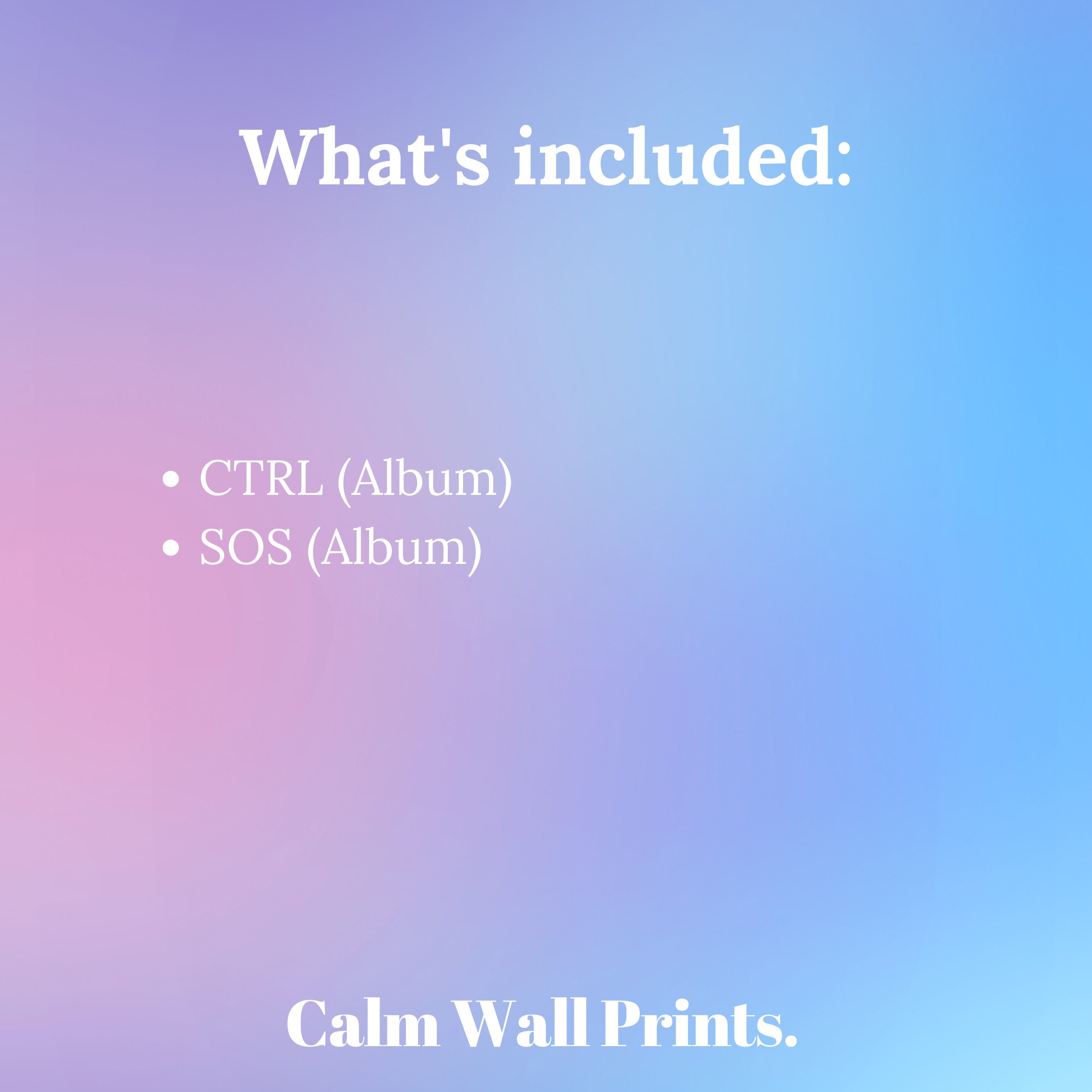 SZA Album Prints | Mini Album Prints | Colorful Album Cards | Mini Wall ...