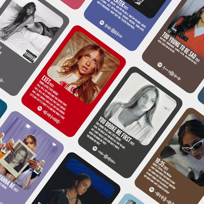 Tate Mcrae Album Posters | Tater Tots Wall Decor | Mini Poster | Album ...