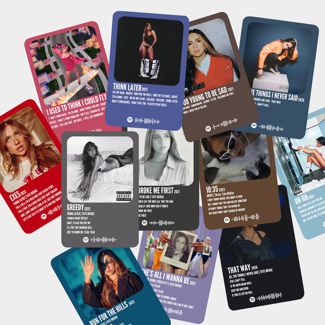 Tate Mcrae Album Posters | Tater Tots Wall Decor | Mini Poster | Album ...