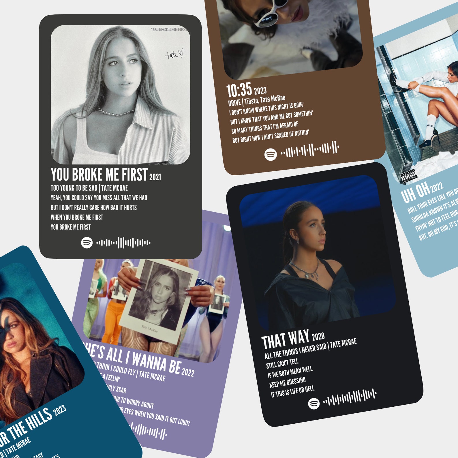 Tate Mcrae Album Posters | Tater Tots Wall Decor | Mini Poster | Album ...