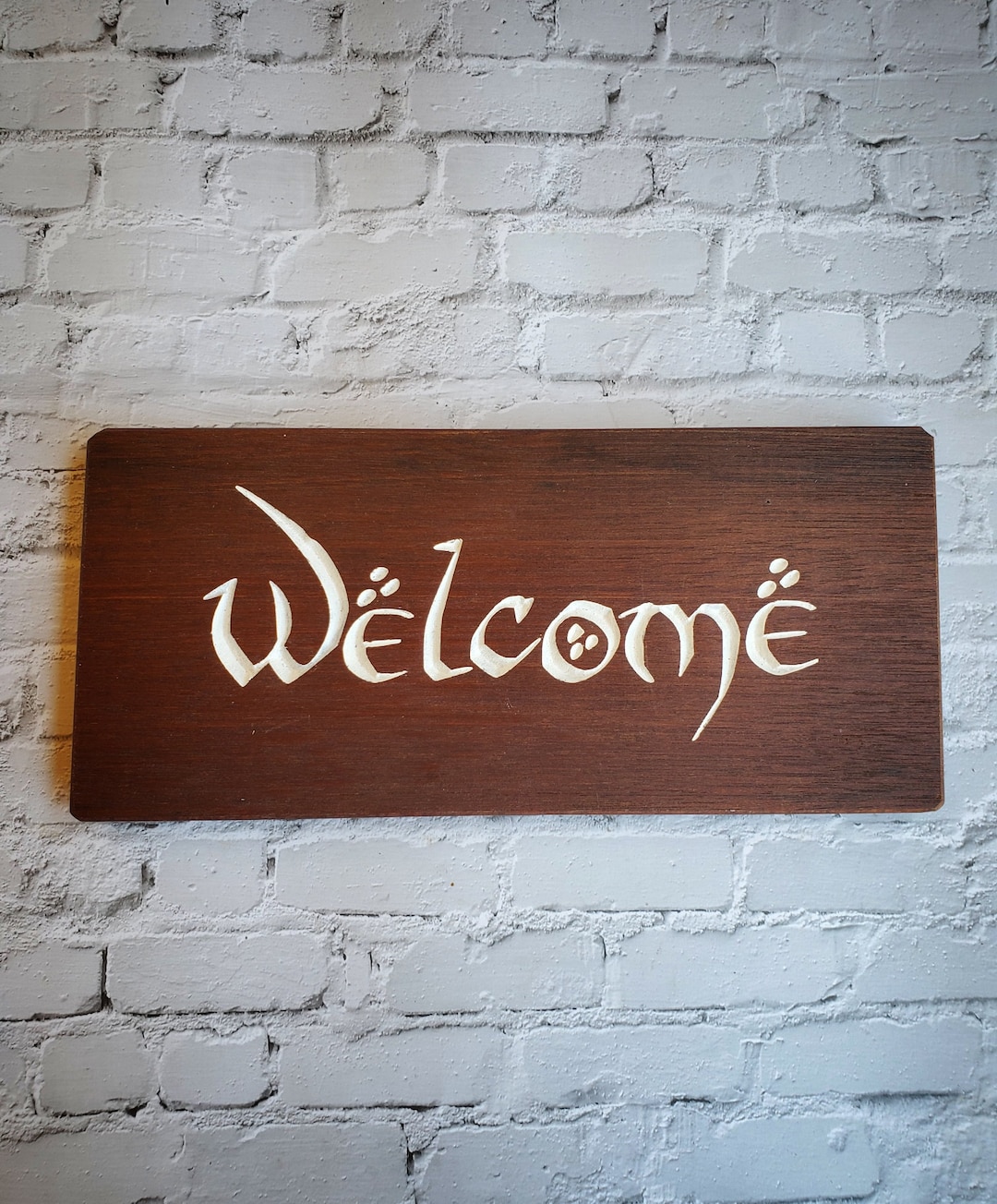 Welcome Sign, Wooden Signs, Rustic Decor, Whimsical Font, Enchanting ...