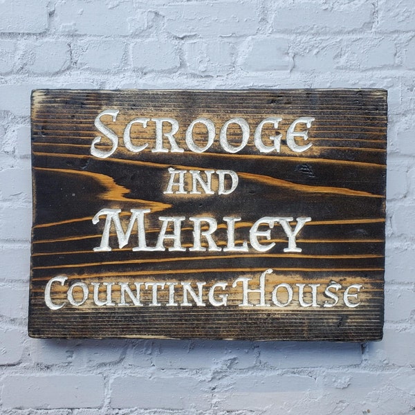 Scrooge and Marley Sign - Etsy