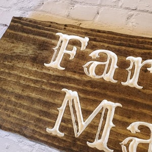 Farmer's Market, Wooden Sign, Rustic Decor, Country Signs, Kitchen ...