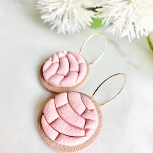Mexican Concha Bread Polymer Clay Earrings - Etsy