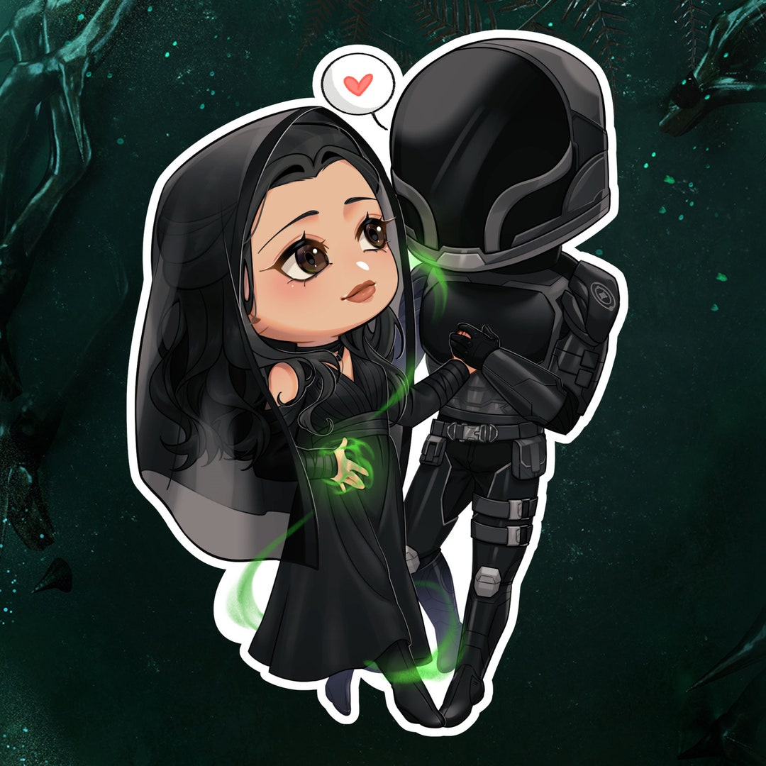 Priestess Ferren and the 99th Commander Chibi Style Sticker 2.5X3.5 ...