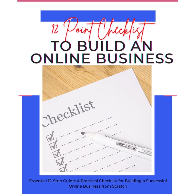 12 Point Checklist to Starting a Business - Etsy