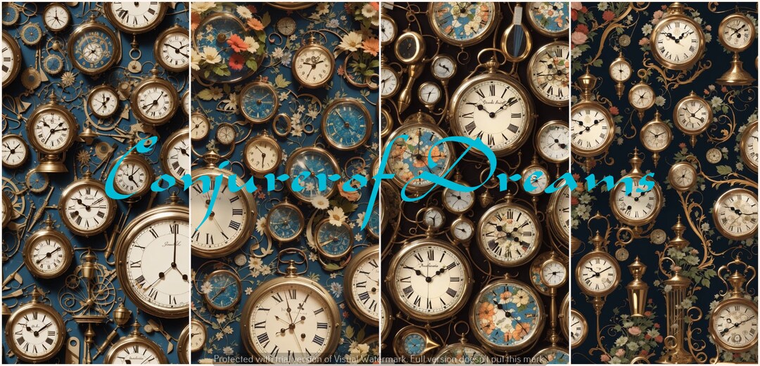 Timeless Seamless Backgrounds AI Art Digital Download Set of 4 - Etsy