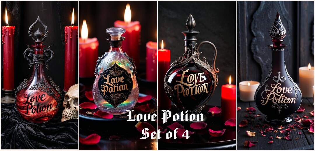 Love Potion Digital Download Set of 4 - Etsy