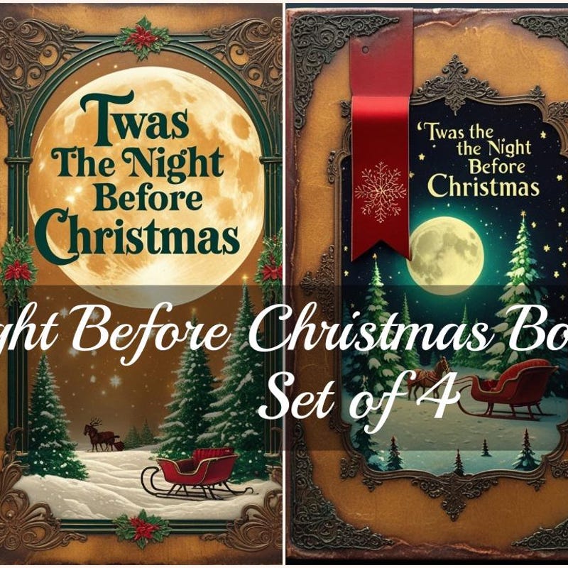 Twas the Night Before Christmas Clip Art - Etsy