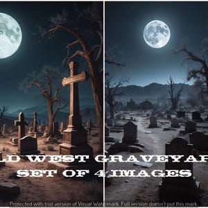 Old West Graveyard Digital Download Set of 4 - Etsy