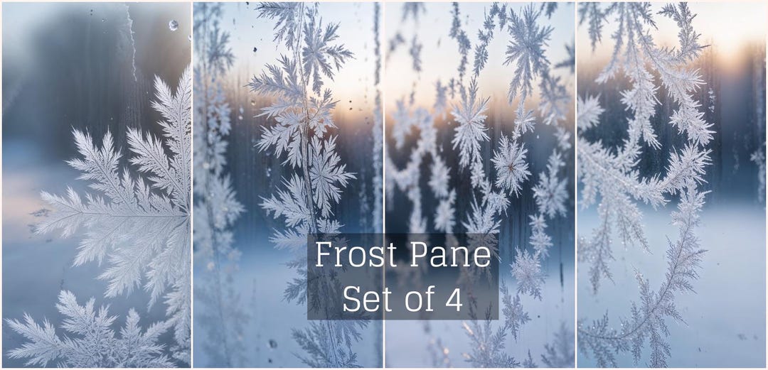 Frost Pane Digital Download Set of 4 - Etsy