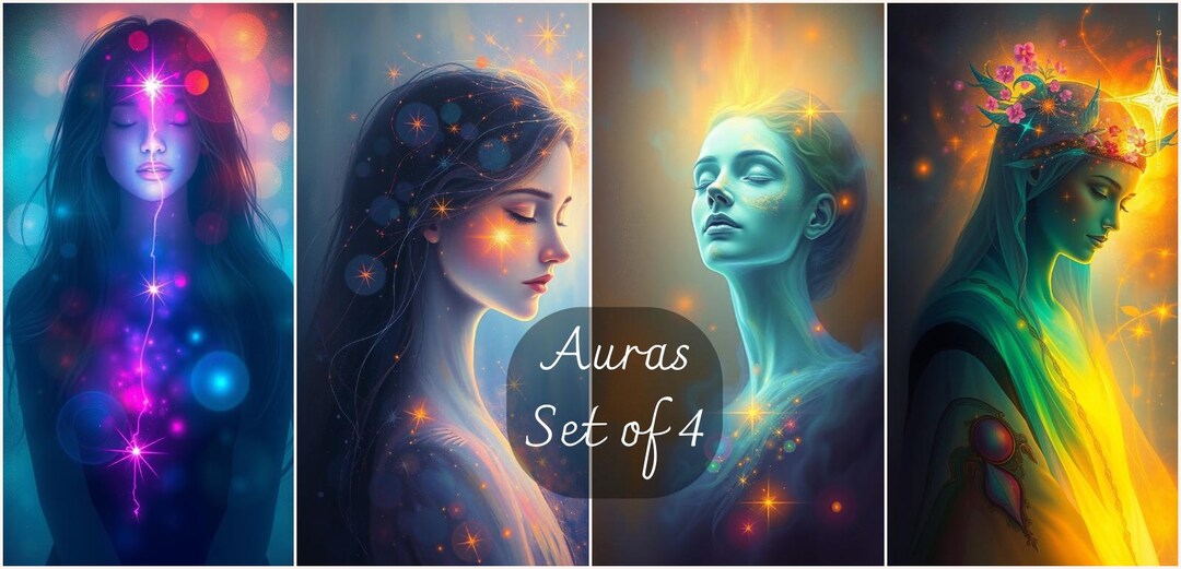 Auras Digital Download Set of 4 - Etsy