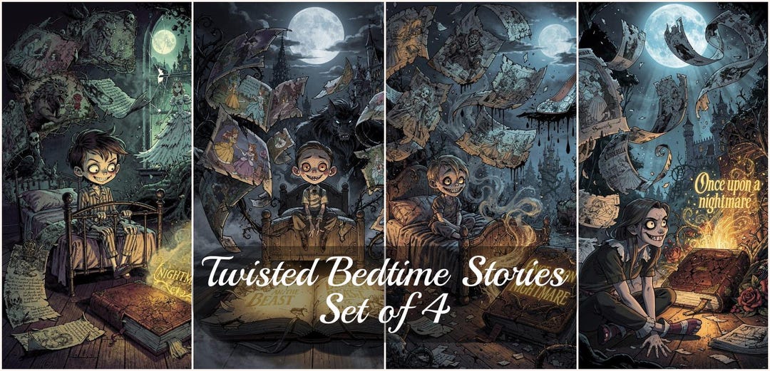 Bedtime Stories Digital Download Set of 4 Images - Etsy