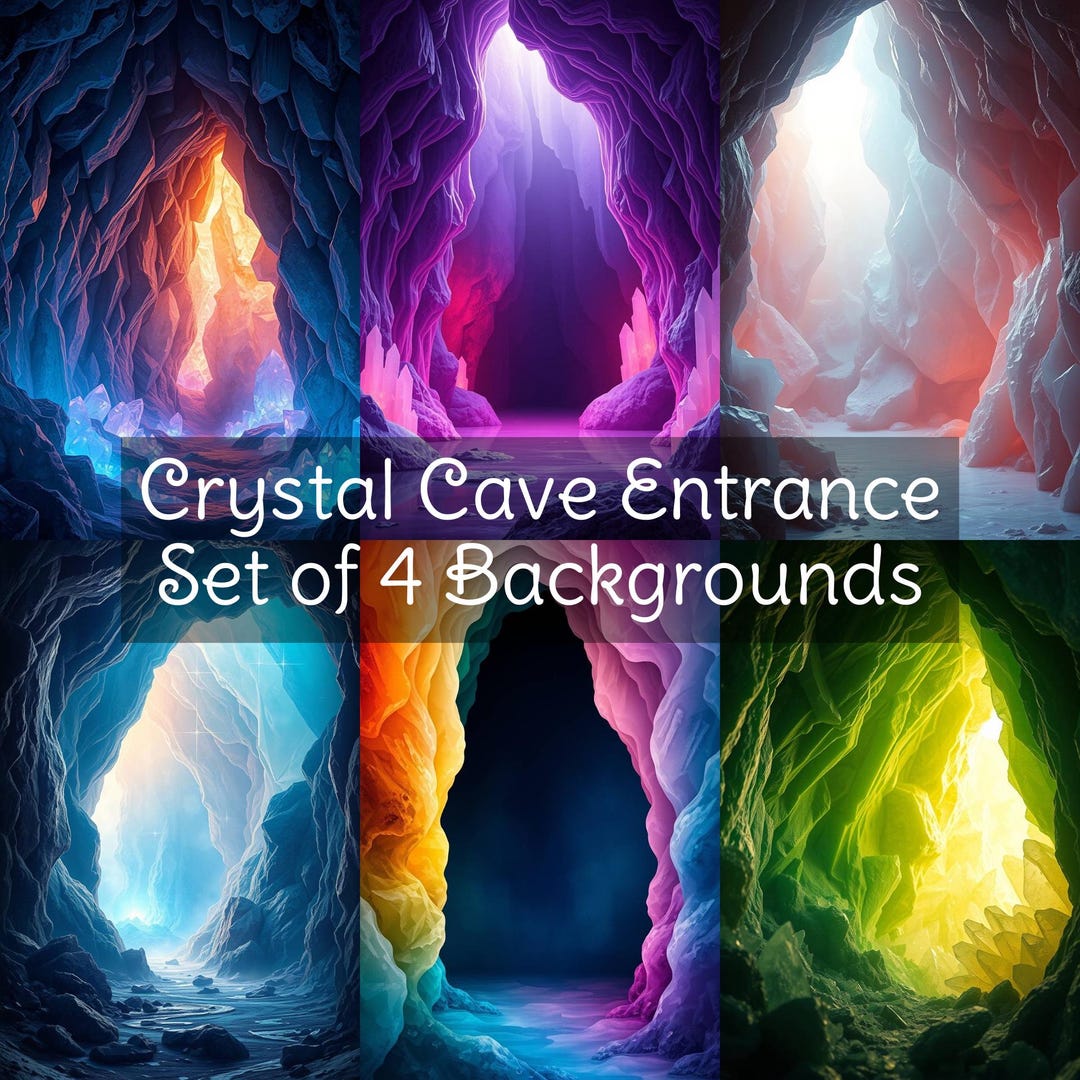 Crystal Cave Entrance Digital Download Set of 6 - Etsy