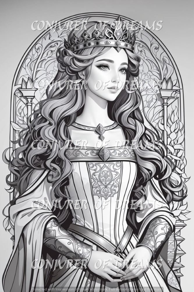 Fantasy Coloring Pages Digital Download Set of 10 - Etsy