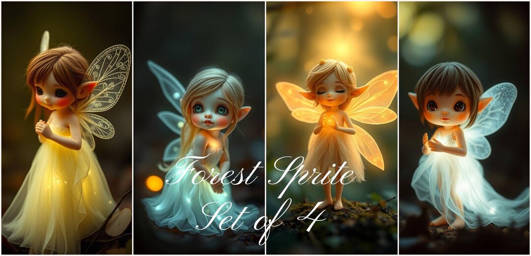 Forest Sprite Digital Download Set of 4 - Etsy