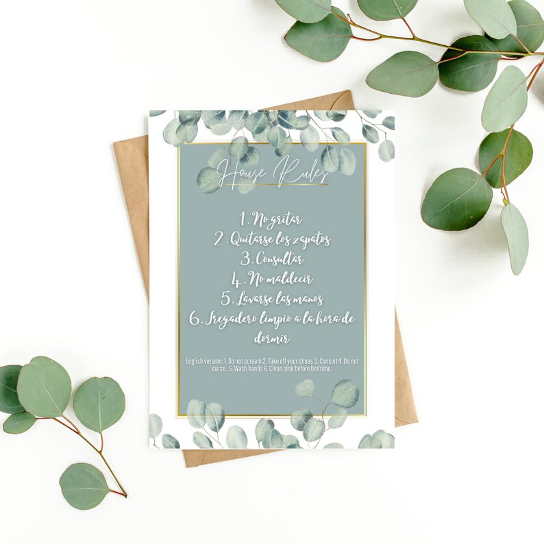 Eucalyptus Dreams: Editable and Printable Decor Template for a Serene ...