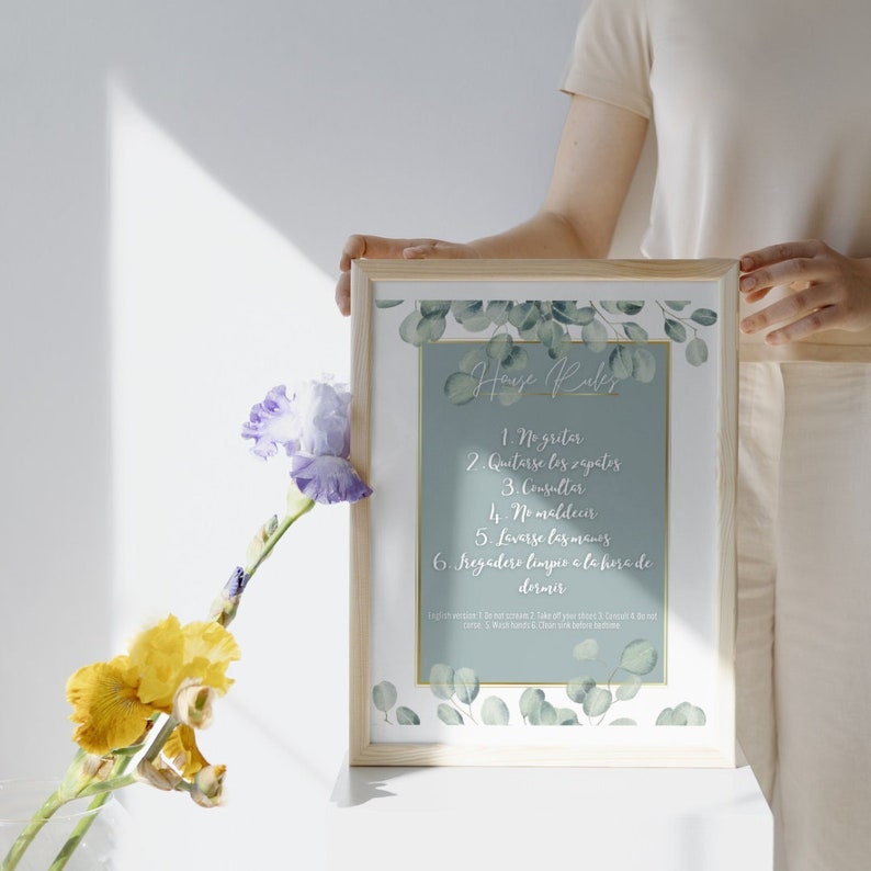 Eucalyptus Dreams: Editable and Printable Decor Template for a Serene ...