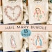 13 Hail Mary PNG Bundle: Boho Watercolor Virgin Mary Design (300 DPI ...