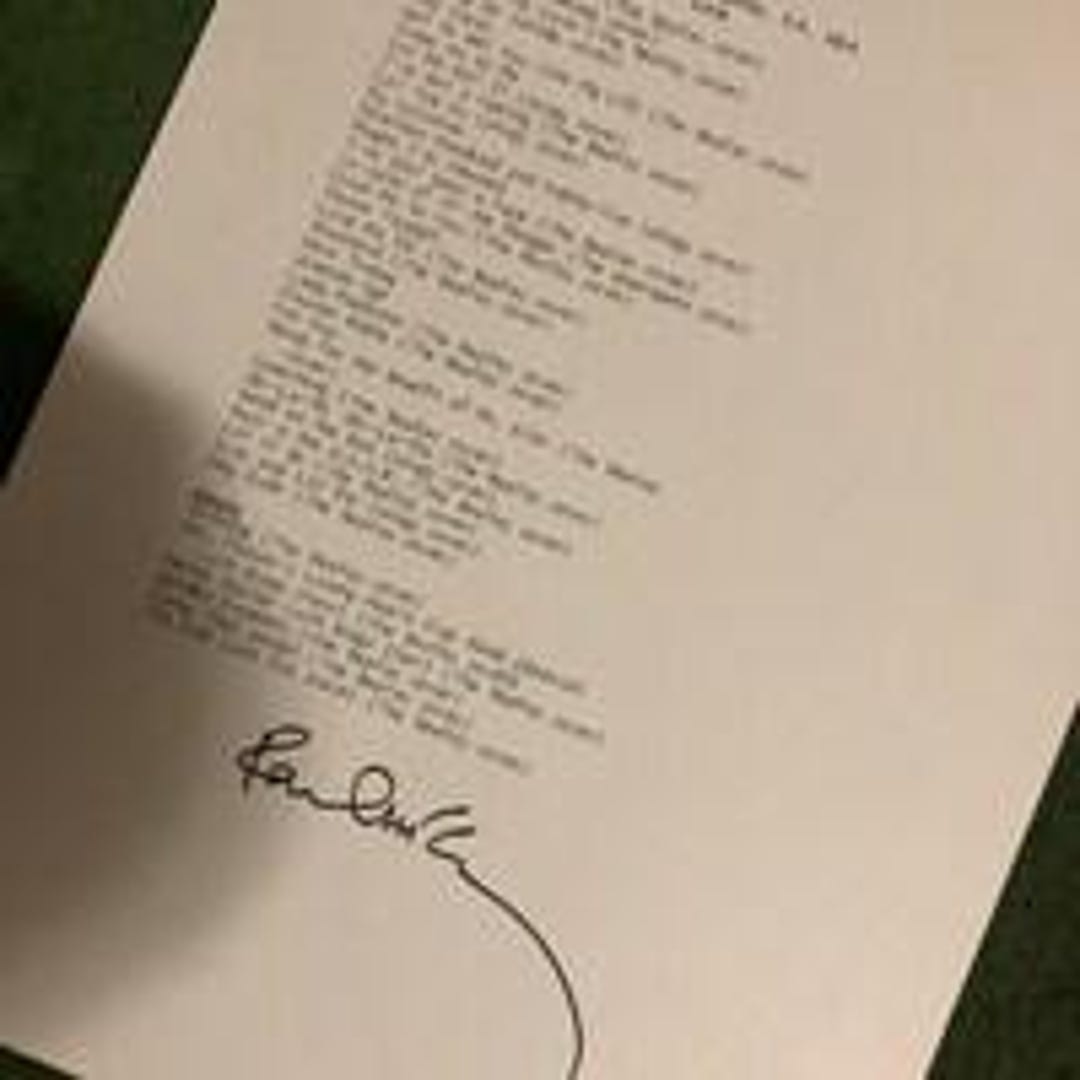 Paul Mccartney Setlist Dodger Stadium 2019 Signed Reprint Freshen up ...