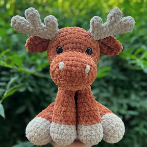 Crochet Moose Amigurumi Pattern | Moose Crochet Pattern | Woodland ...