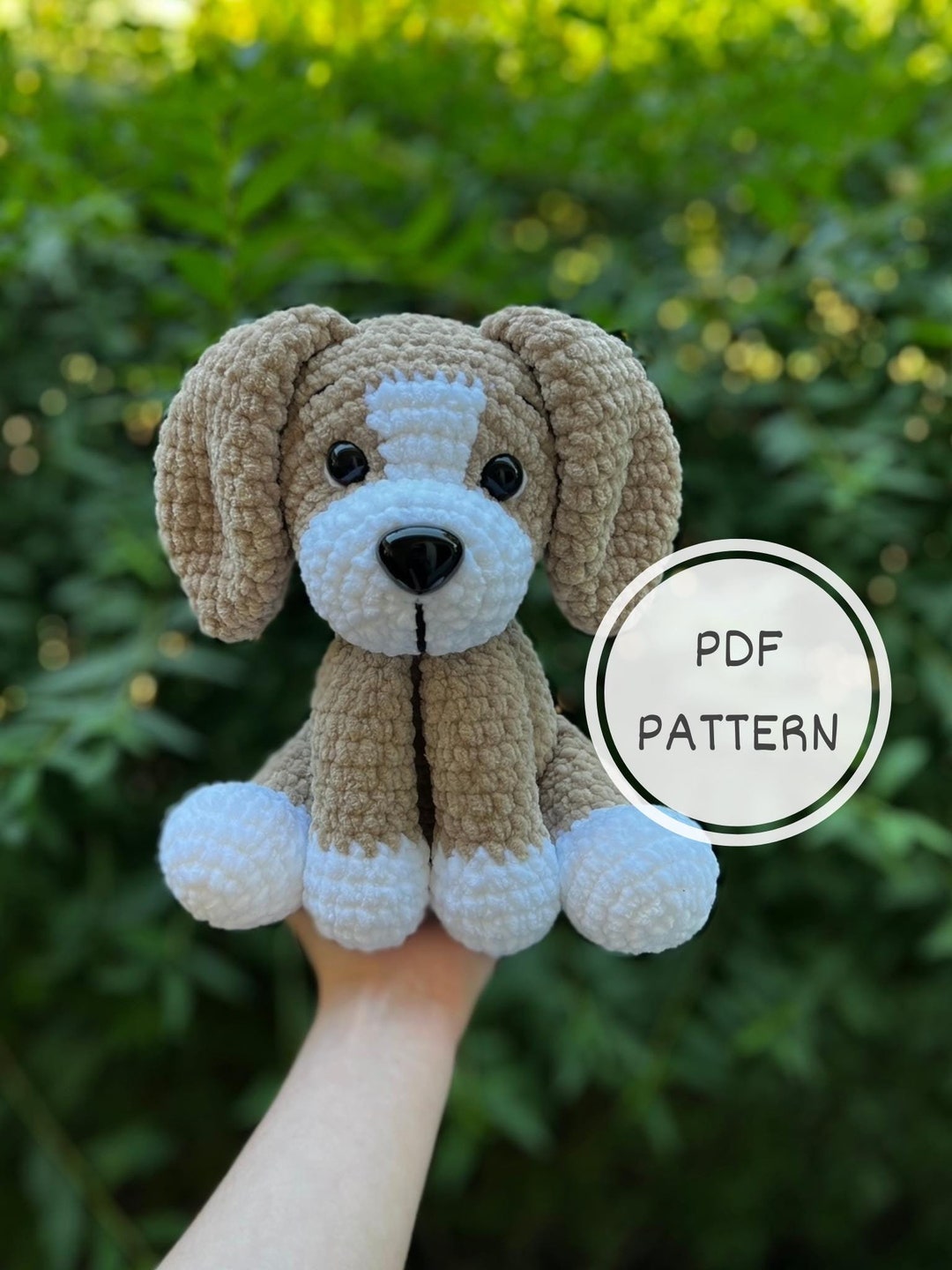 Crochet Puppy Amigurumi Pattern | Dog Plushie Crochet Pattern Tutorial - Etsy