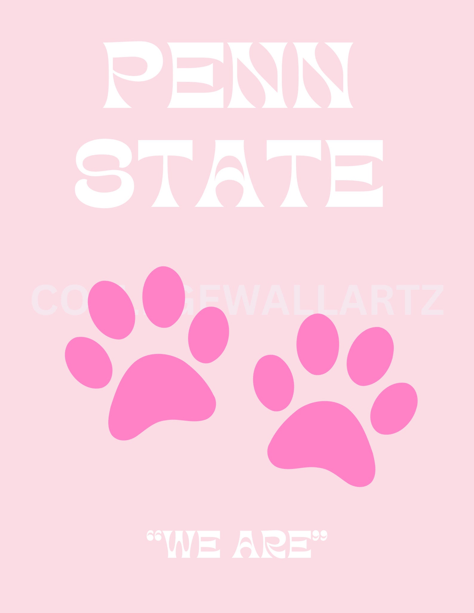 Penn State Wall Art College Dorm Apartment Decor Poster Downloads 6 - Etsy