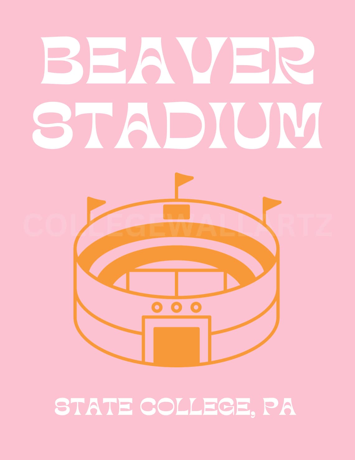 Penn State Wall Art College Dorm Apartment Decor Poster Downloads 6 - Etsy