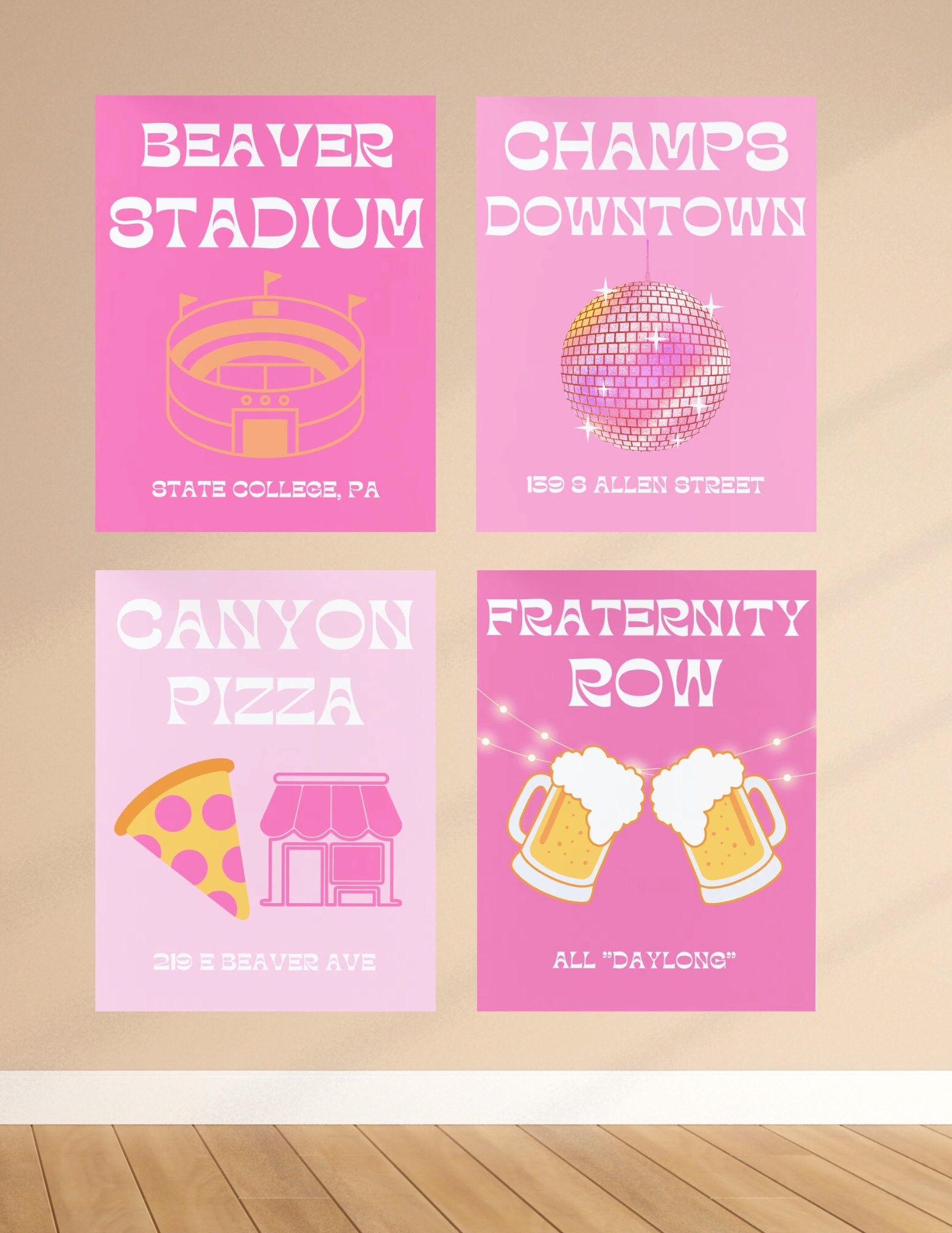 Penn State Wall Art College Dorm Apartment Decor Poster Download - Etsy