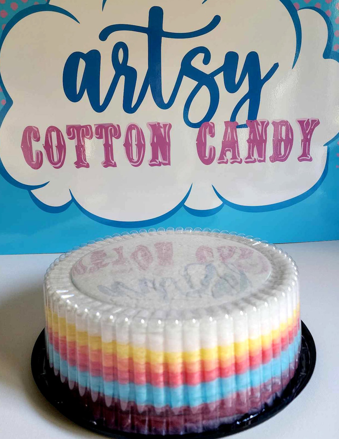 Rainbow Cotton Candy Cake, Unicorn Sprinkle Medley, 10-inch - Etsy