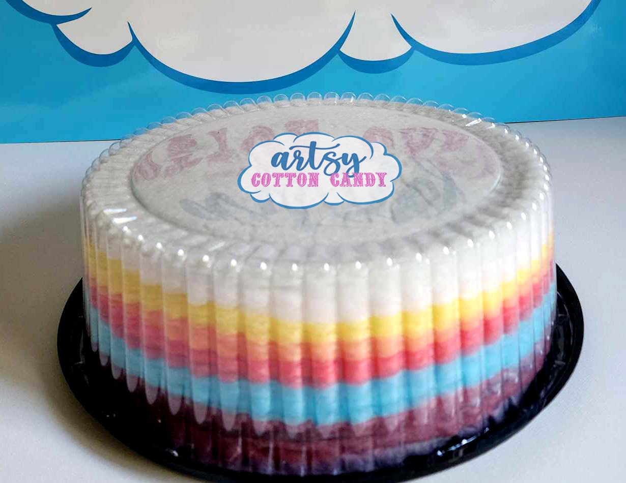 Cotton Candy Cake, Rainbow Birthday Cake, Unicorn Theme Party, Floss ...