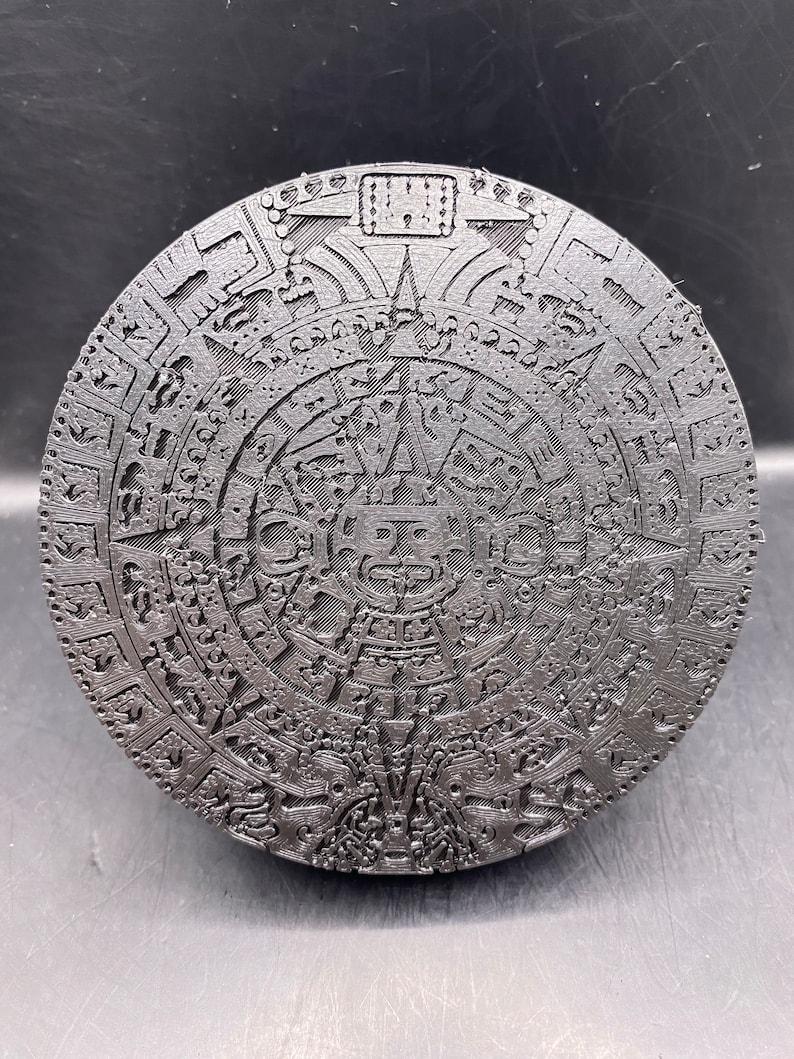 Digital 3D STL File Large Aztec Calendar Stamp - Etsy