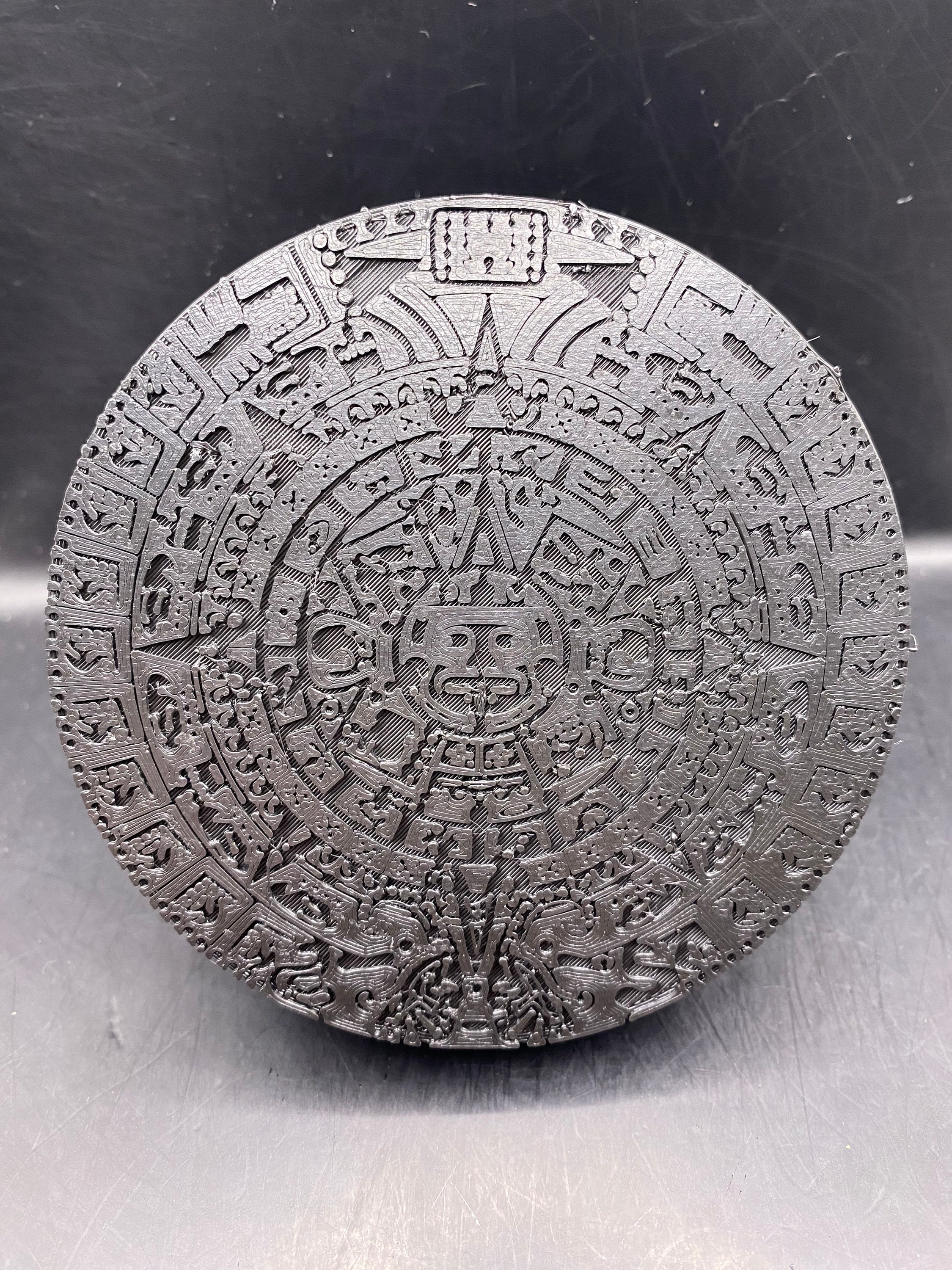 Digital 3D STL File Large Aztec Calendar Stamp - Etsy