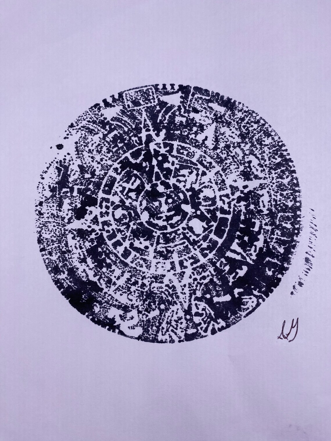 Digital 3D STL File Large Aztec Calendar Stamp - Etsy