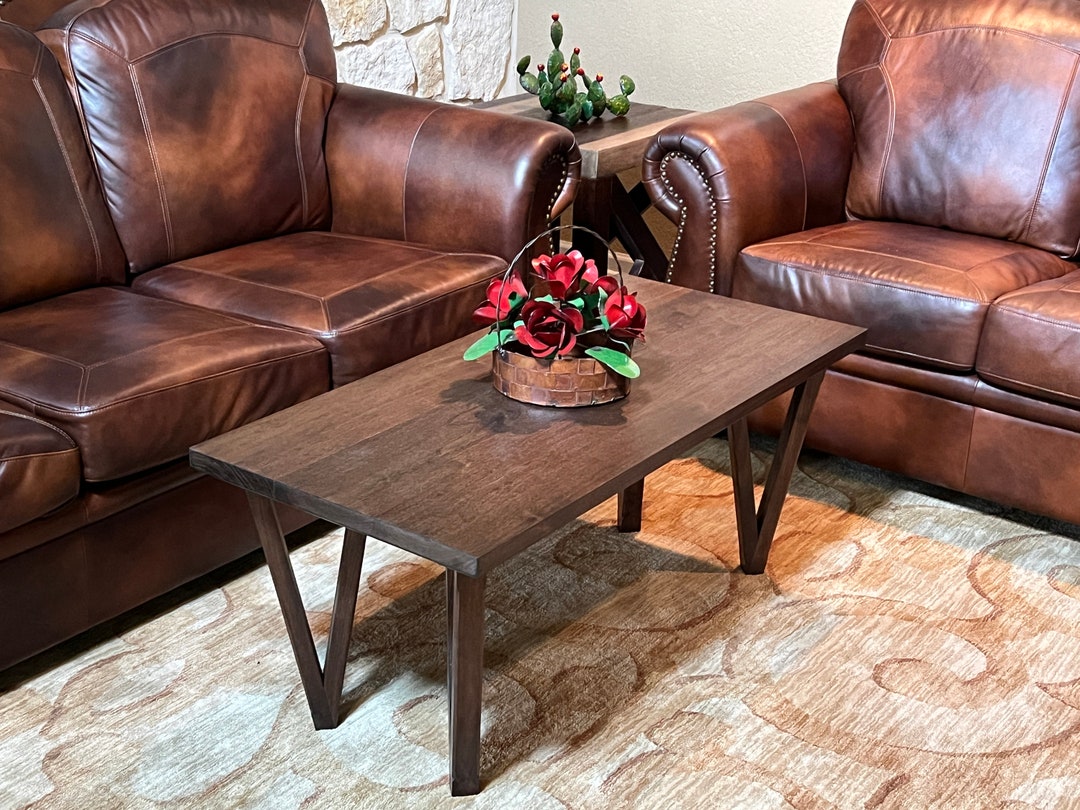 Modern Coffee Table Solid Walnut Coffee Table Hardwood Coffee Table Coffee Table or End Table - Etsy