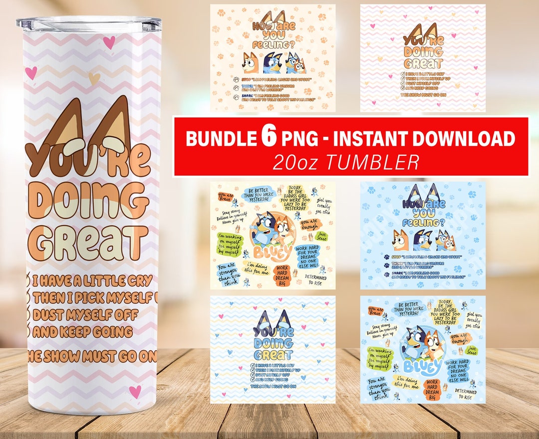 Digital Download Bluey How Are You Feeling PNG Bundle - Etsy