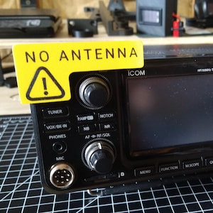 NO ANTENNA Magnetic Sign for Radios With Disconnected Antennas - Keep ...