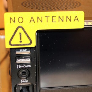 NO ANTENNA Magnetic Sign for Radios With Disconnected Antennas - Keep ...