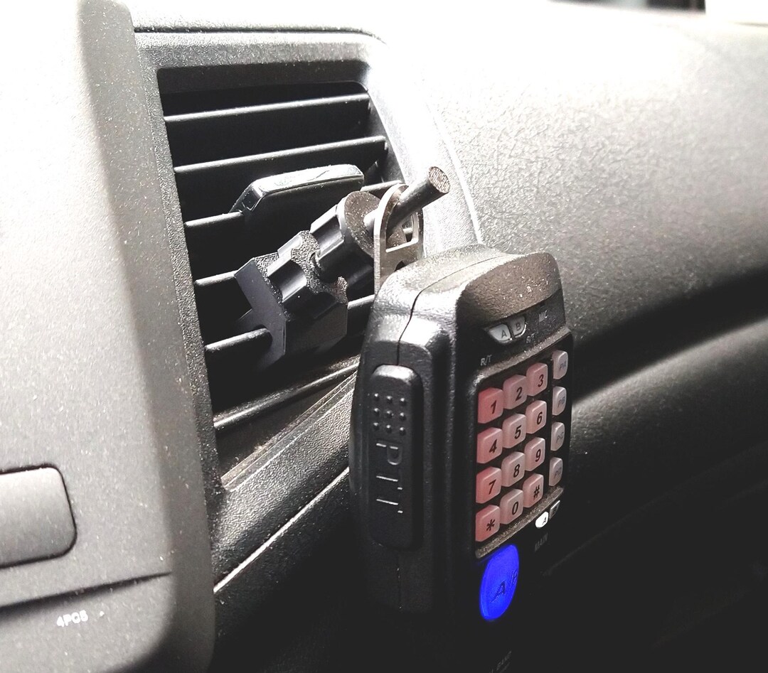 Air Vent Peg-style Microphone Clip for Anytone, Retevis, Etc. Mics That ...