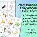 Easy Montessori Alphabet Cards | Instant Download | Montessori Learning ...
