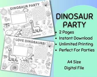 Train Activities Placemat for Kids Party | Kids Activity Bundle | Printable Sheets | Train Party ...