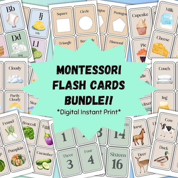 Flash Cards - Etsy Canada