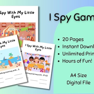20 Printable I Spy Game for Kids Kids Game Activity Bundle Printable ...